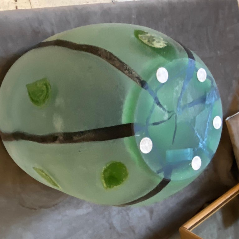 1970s, Rare Scavo Murano Glass Vase by Cenedese For Sale at 1stDibs