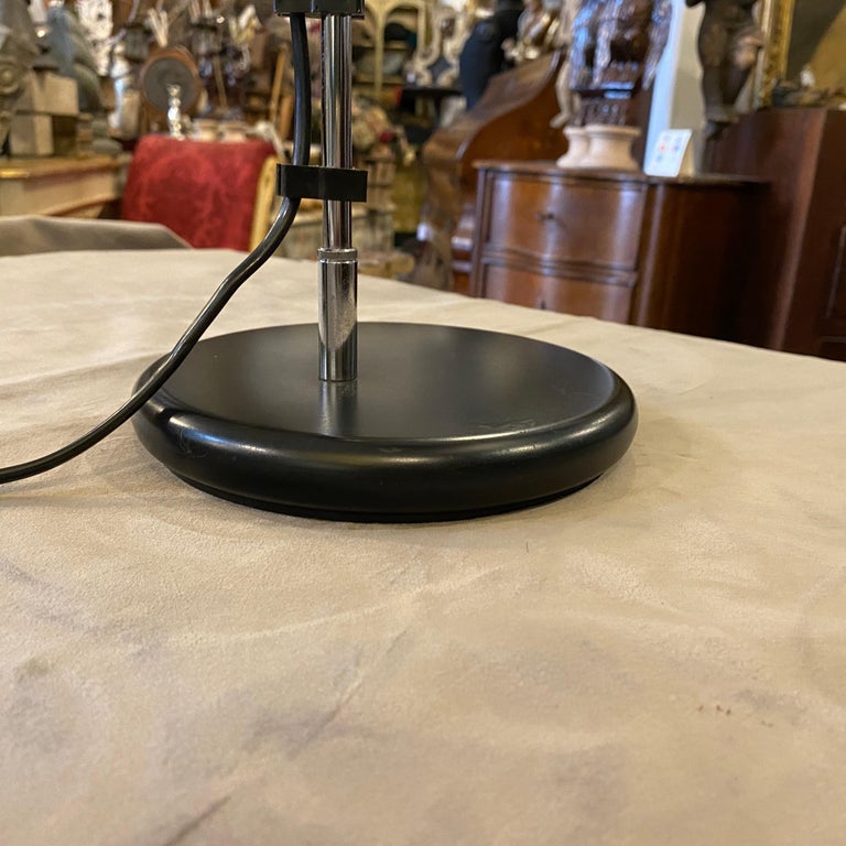 1970s Space Age Red and Black Targetti Desk Lamp at 1stDibs