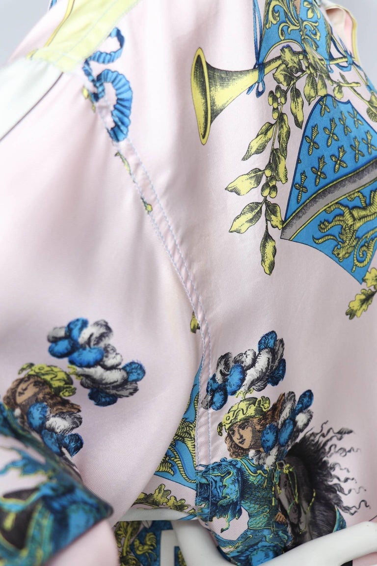 A 1980s Vintage Gianni Versace Renaissance Print Silk Shirt L at ...
