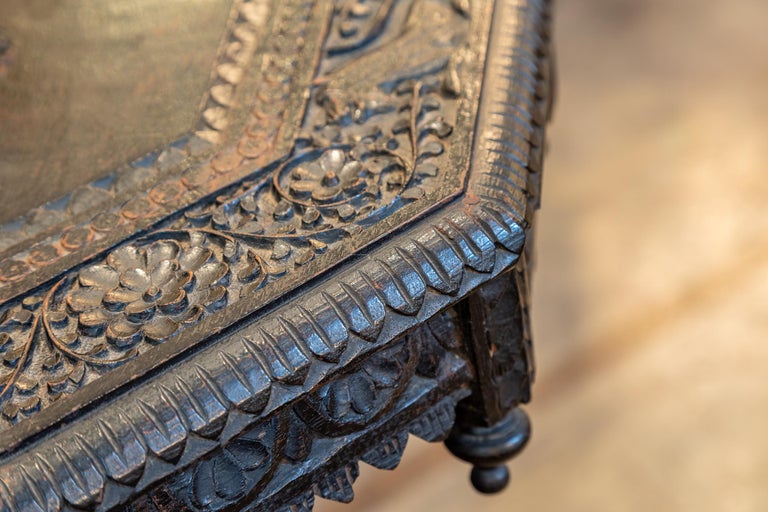 19th C Anglo Indian Carved Camel Table For Sale at 1stDibs