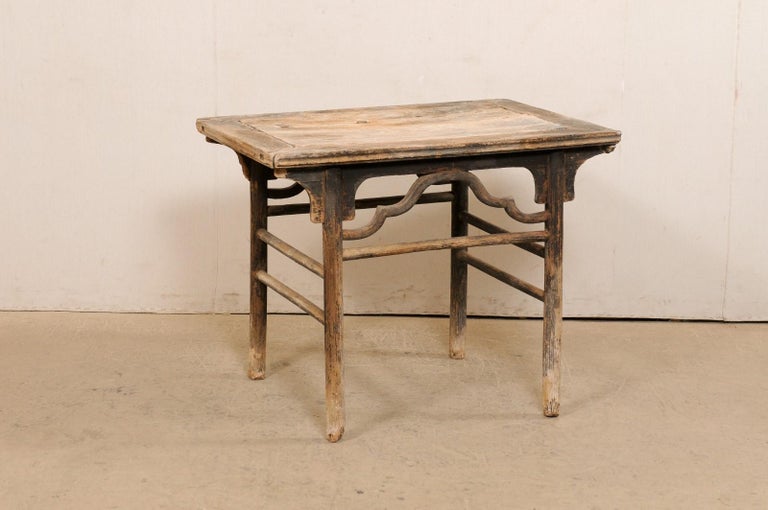 19th C. Chinese Occasional Table w/its Original Finish and Old Joinery ...