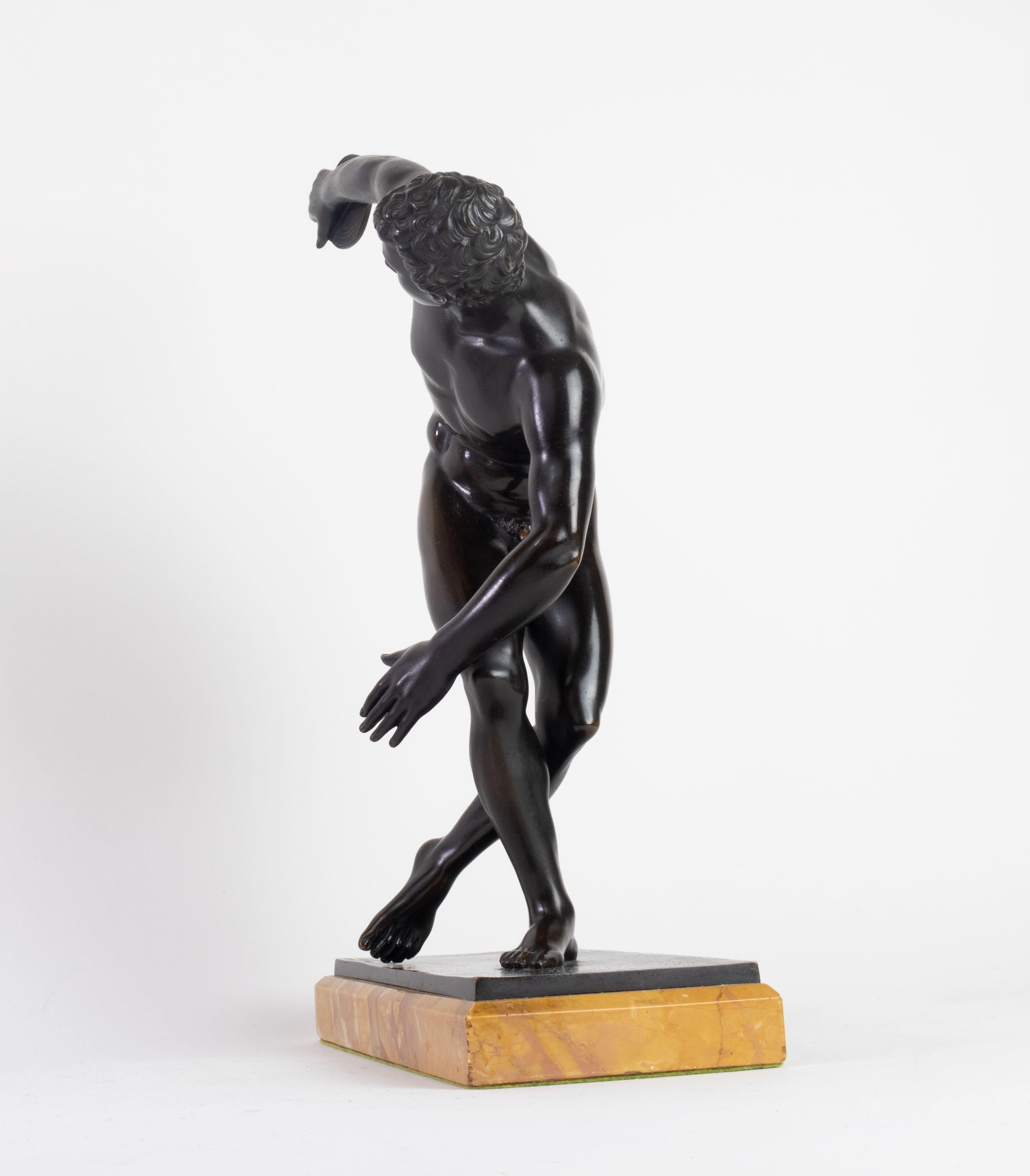 19th C. German Patinated Bronze Figural Sculpture For Sale at 1stDibs