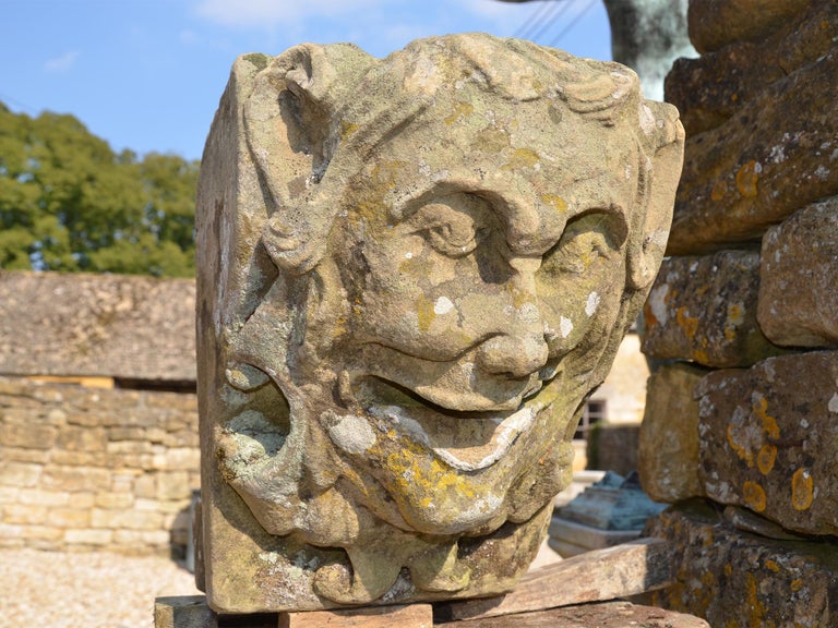 19th Century Carved Sand Stone Keystone at 1stDibs