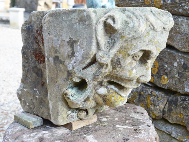 19th Century Carved Sand Stone Keystone at 1stDibs