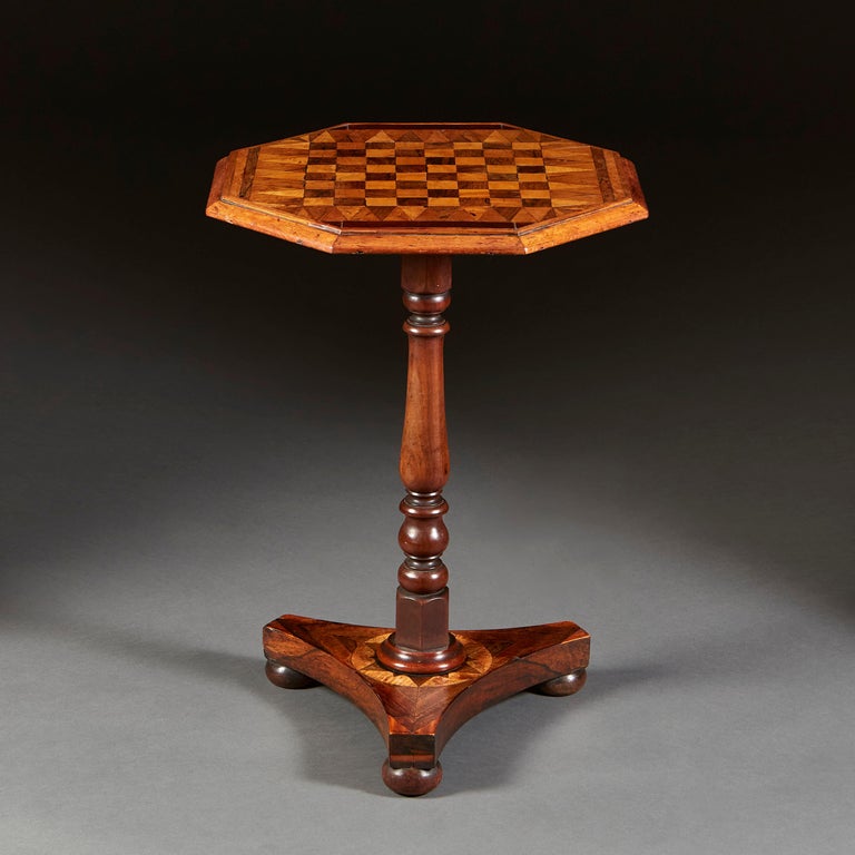 19th Century Chess Board Occasional Table For Sale at 1stDibs