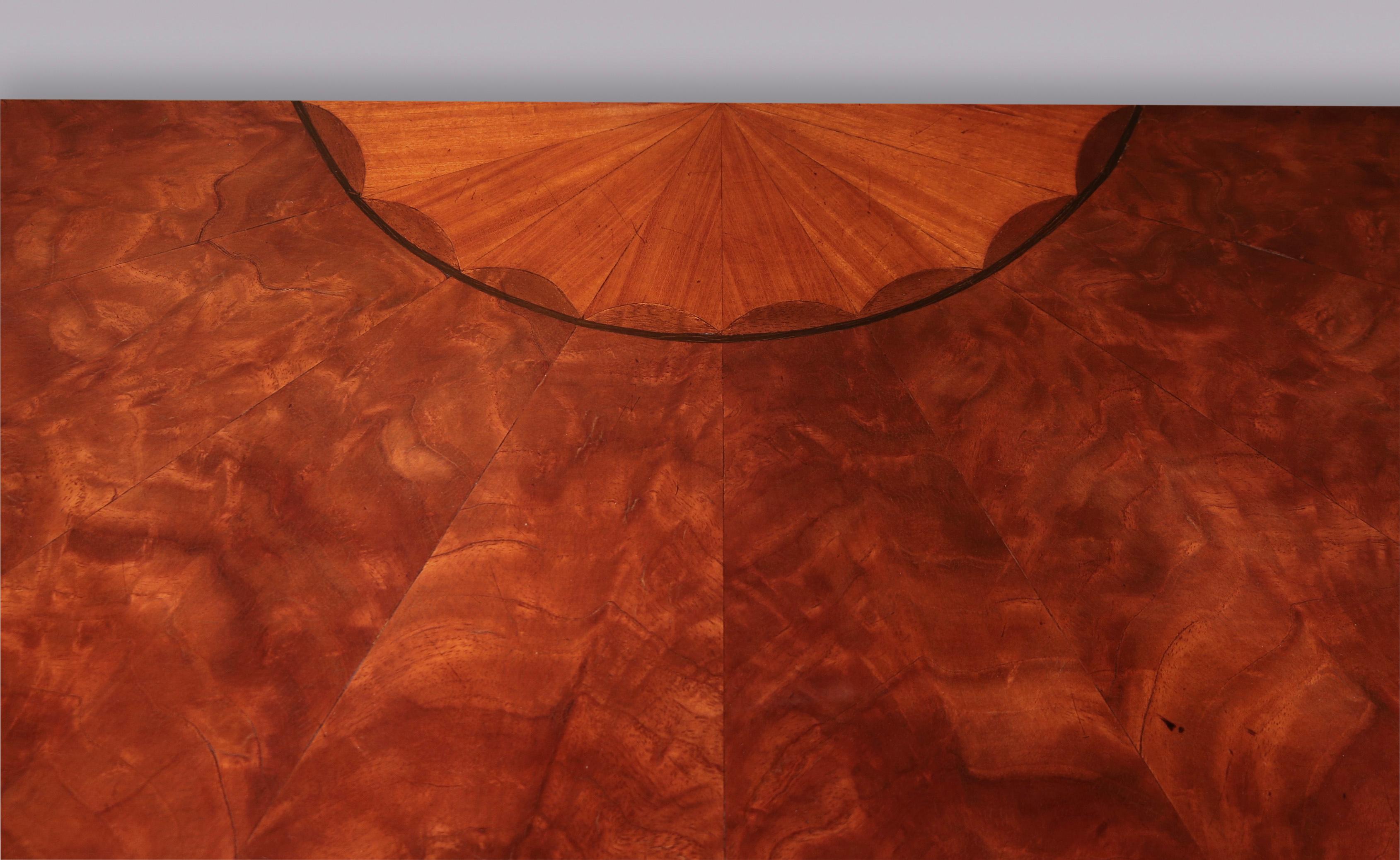 19th Century Chippendale Revival Mahogany Semi, Elliptical Serving ...