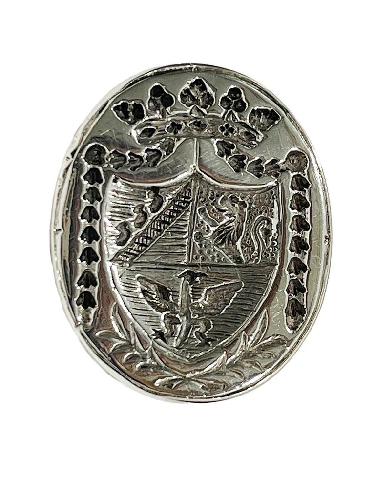 A 19th Century Dutch silver seal wax stamp For Sale at 1stDibs