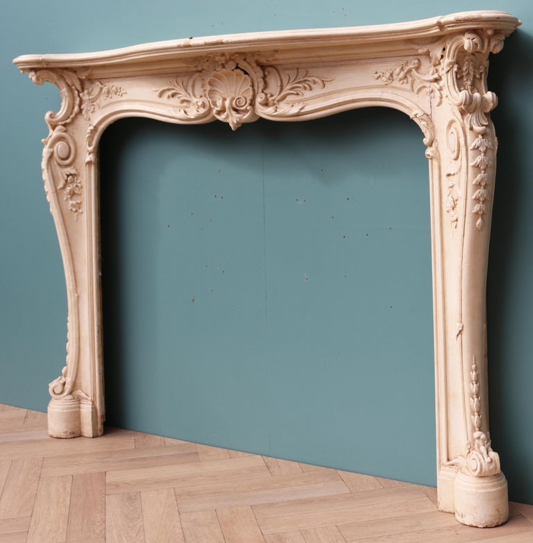 19th Century English Rococo Style Fire Surround at 1stDibs