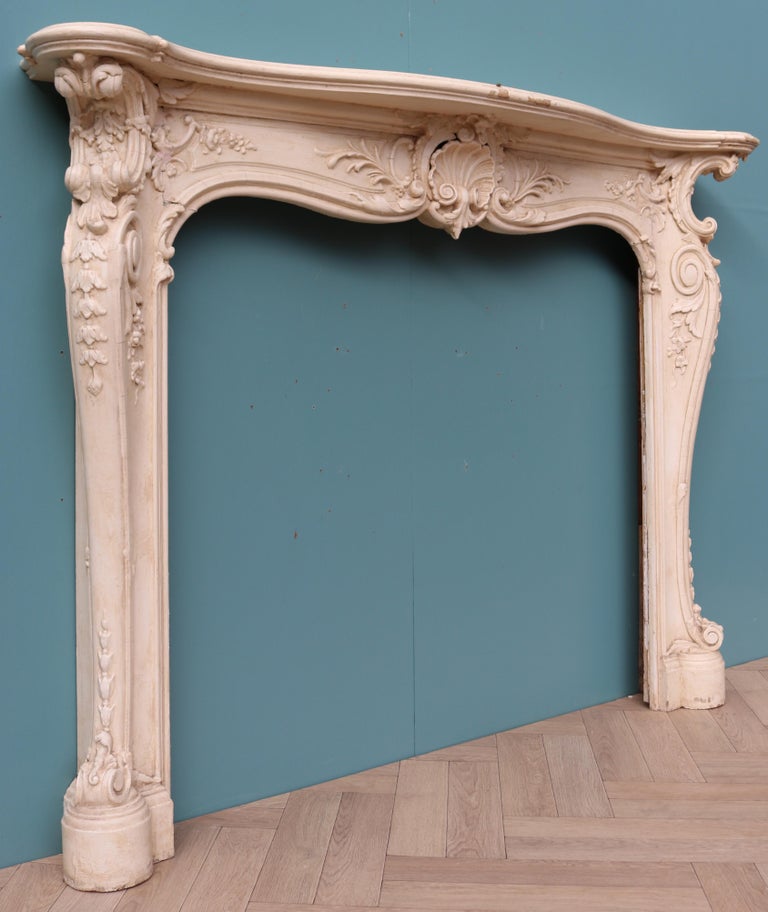 19th Century English Rococo Style Fire Surround at 1stDibs