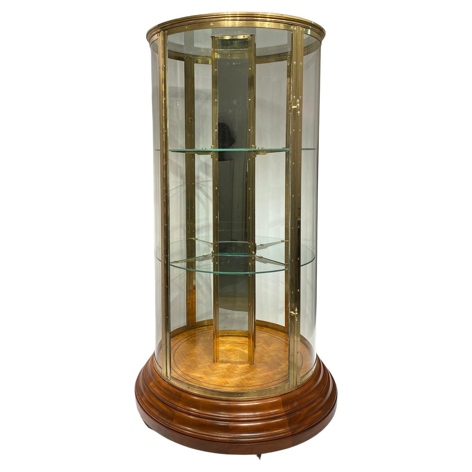A 19th century English round freestanding display cabinet. For Sale at ...