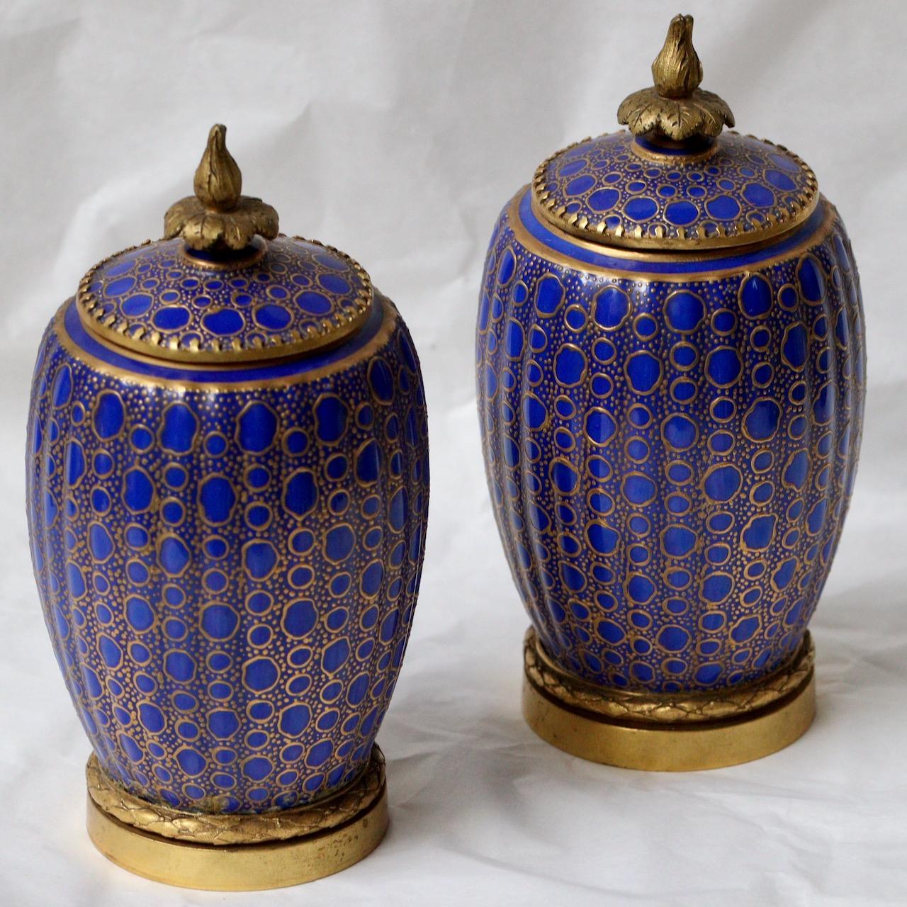 19th Century French Pair of Porcelain Vases at 1stDibs