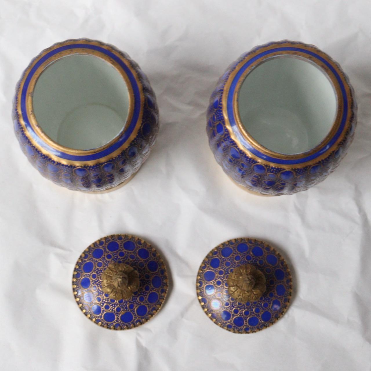 19th Century French Pair of Porcelain Vases at 1stDibs