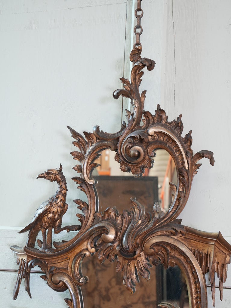 19th Century Gilt Wood Mirror in the Manner of Thomas Johnson For Sale ...