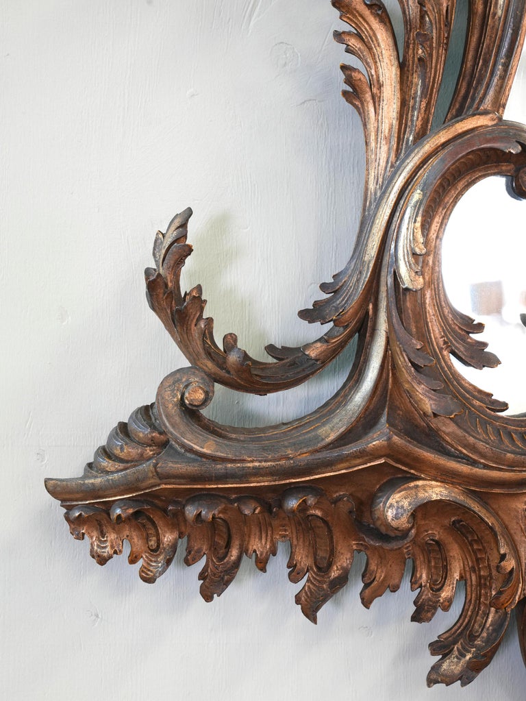 19th Century Gilt Wood Mirror in the Manner of Thomas Johnson For Sale ...
