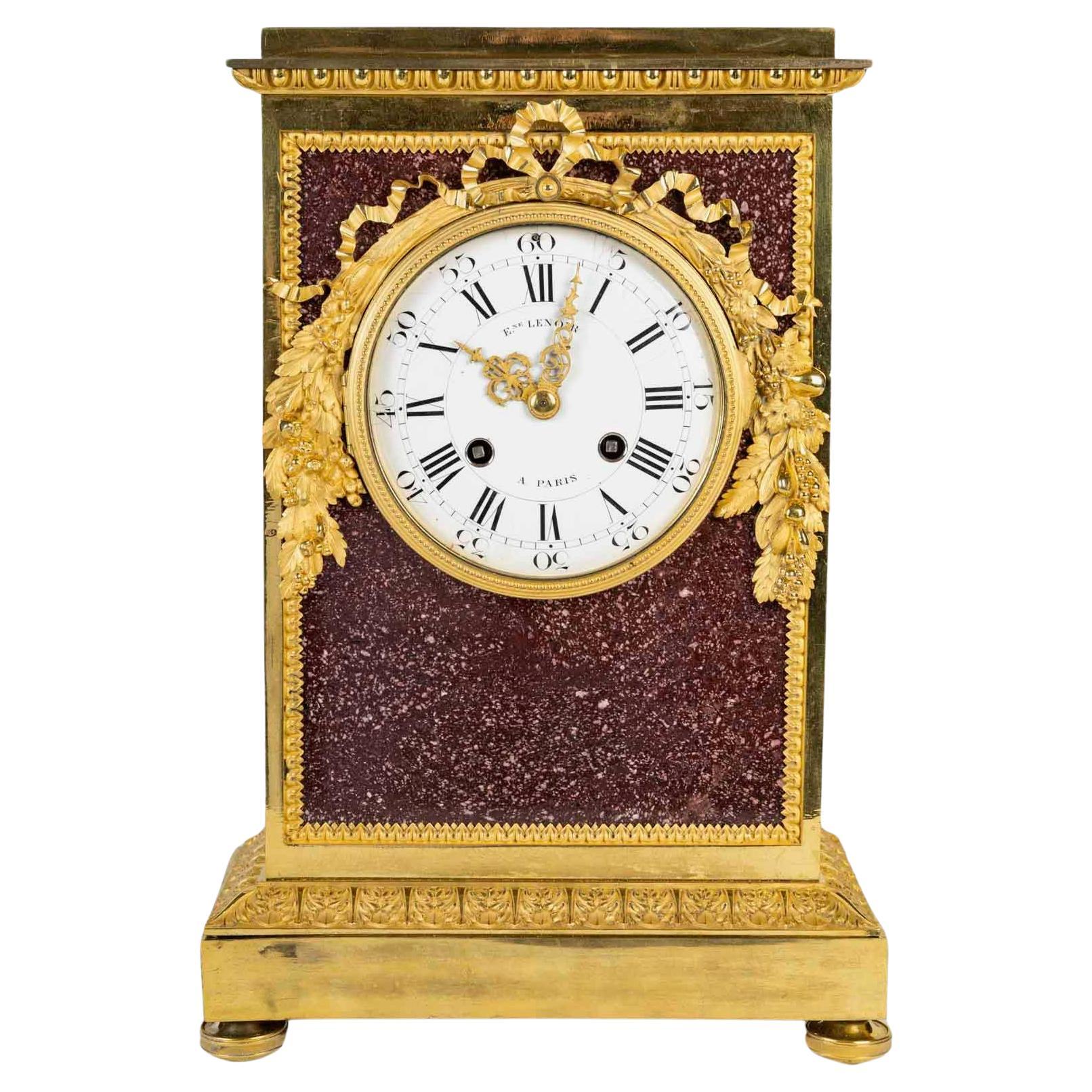 Henry Marc Mantel Clock from 1850 For Sale at 1stDibs | henry marc ...