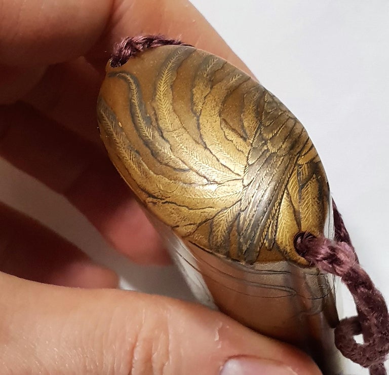 19th Century Meiji Period Gild Laquered Inro at 1stDibs