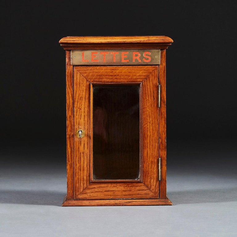19th Century Oak Letter Box For Sale at 1stDibs