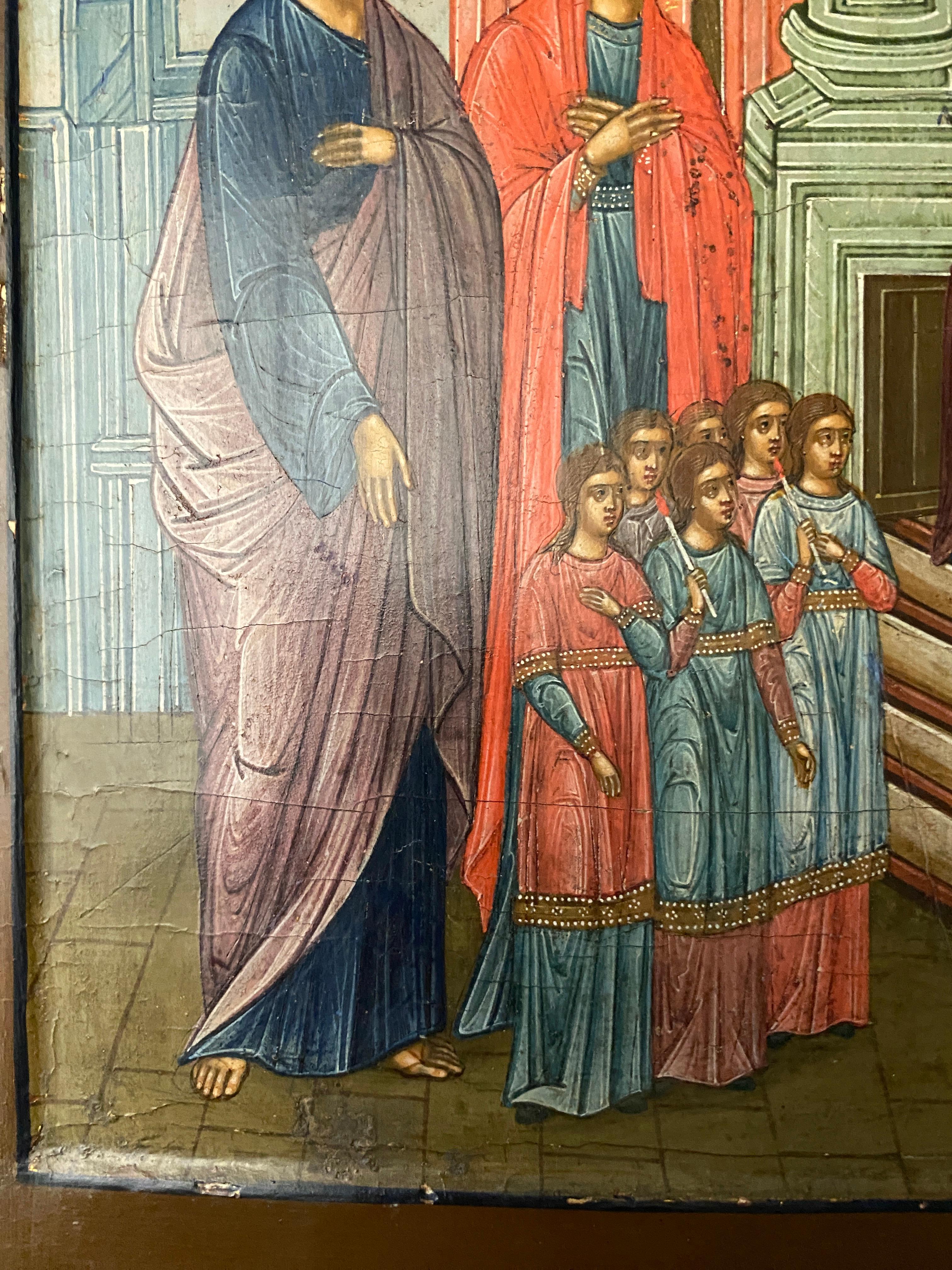 19th Century Russian Icon of the Presentation of the Mother of God For Sale at 1stDibs