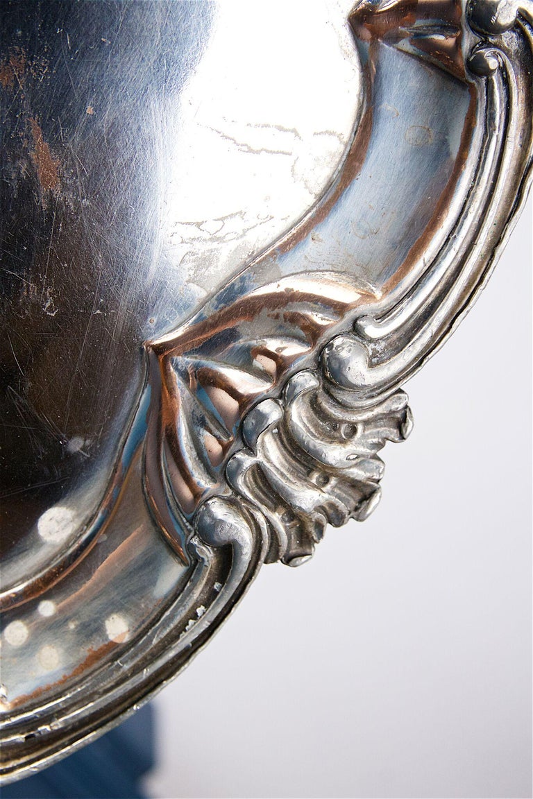 A 19th century Sheffield Silver on copper Salver For Sale at 1stDibs