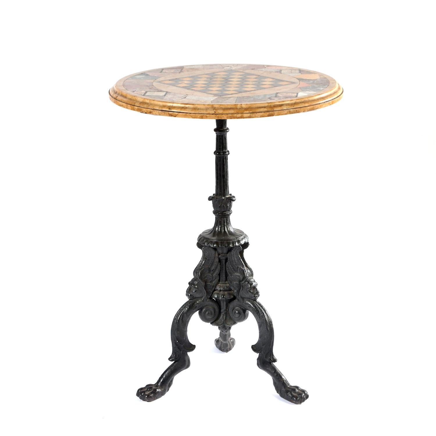 A 19th Century Specimen Marble Games Table For Sale at 1stDibs