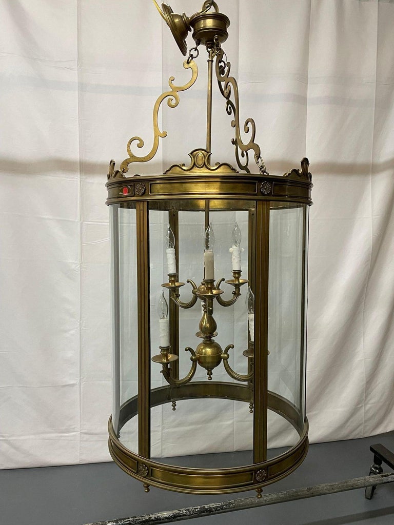 A 19th/Early 20th Century Solid Bronze Gothic Lantern, Six Lights ...