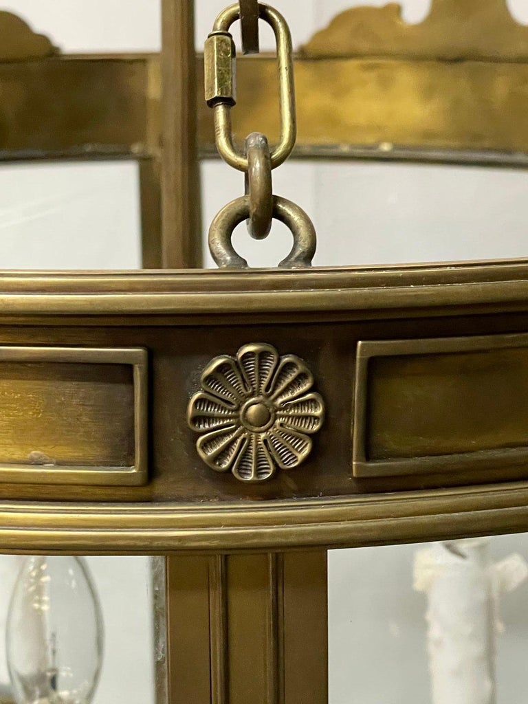 A 19th/Early 20th Century Solid Bronze Gothic Lantern, Six Lights ...