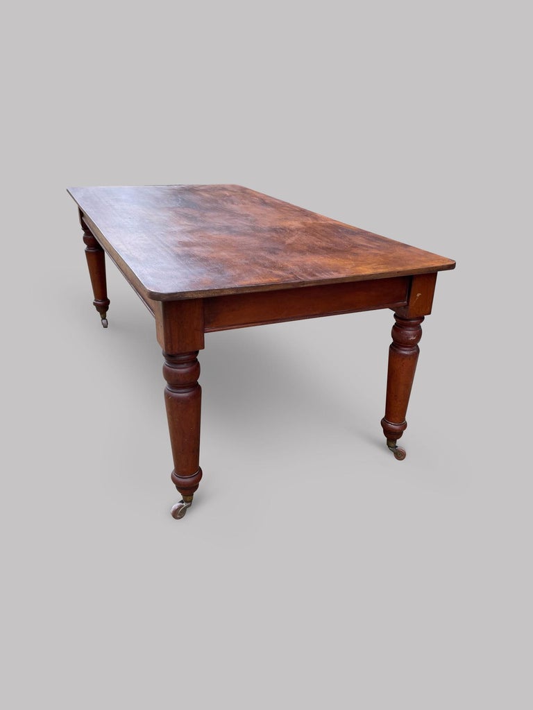 19thc Mahogany Farmhouse/Refectory/Dining Table/Hall For Sale at 1stDibs
