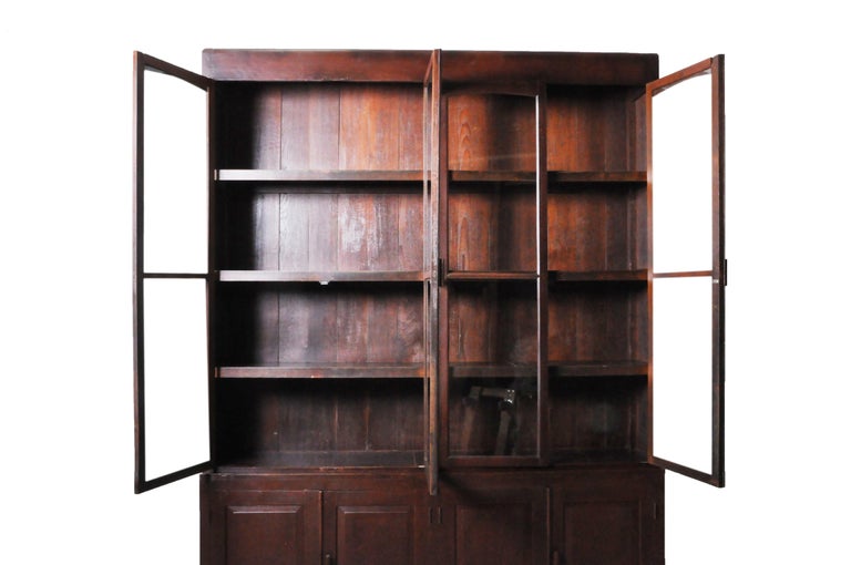 20th Century British Colonial Bookcase with Bottom Storage For Sale at ...
