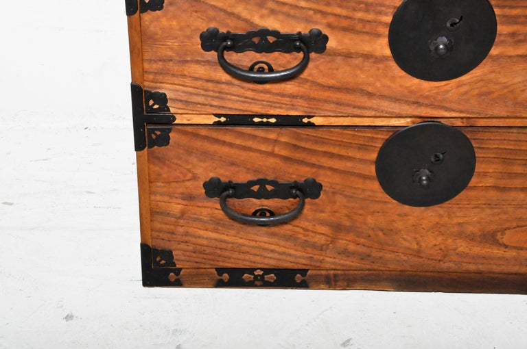 20th Century Japanese Tansu Chest in Two Parts at 1stDibs