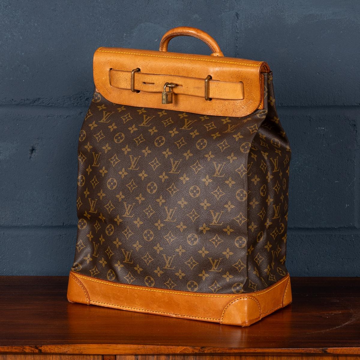 A 20th Century Louis Vuitton Steamer Bag In Monogram Canvas, Made In France For Sale at 1stDibs