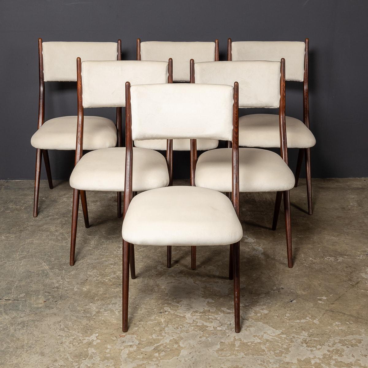 A 20th Century Set Of Six Dining Chairs By Gaetano and Alessandro ...