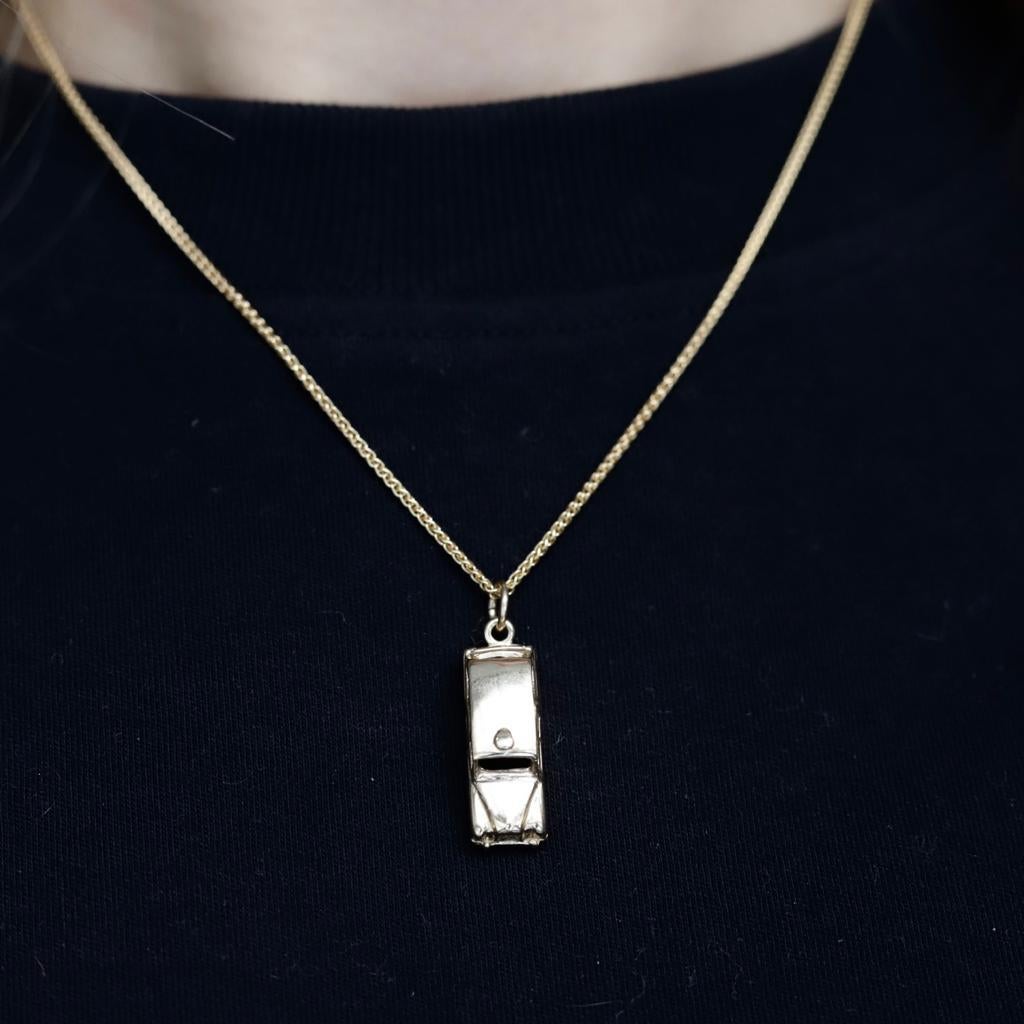 A 9 Karat Yellow Gold London Black Cab Taxi Charm For Sale at 1stDibs