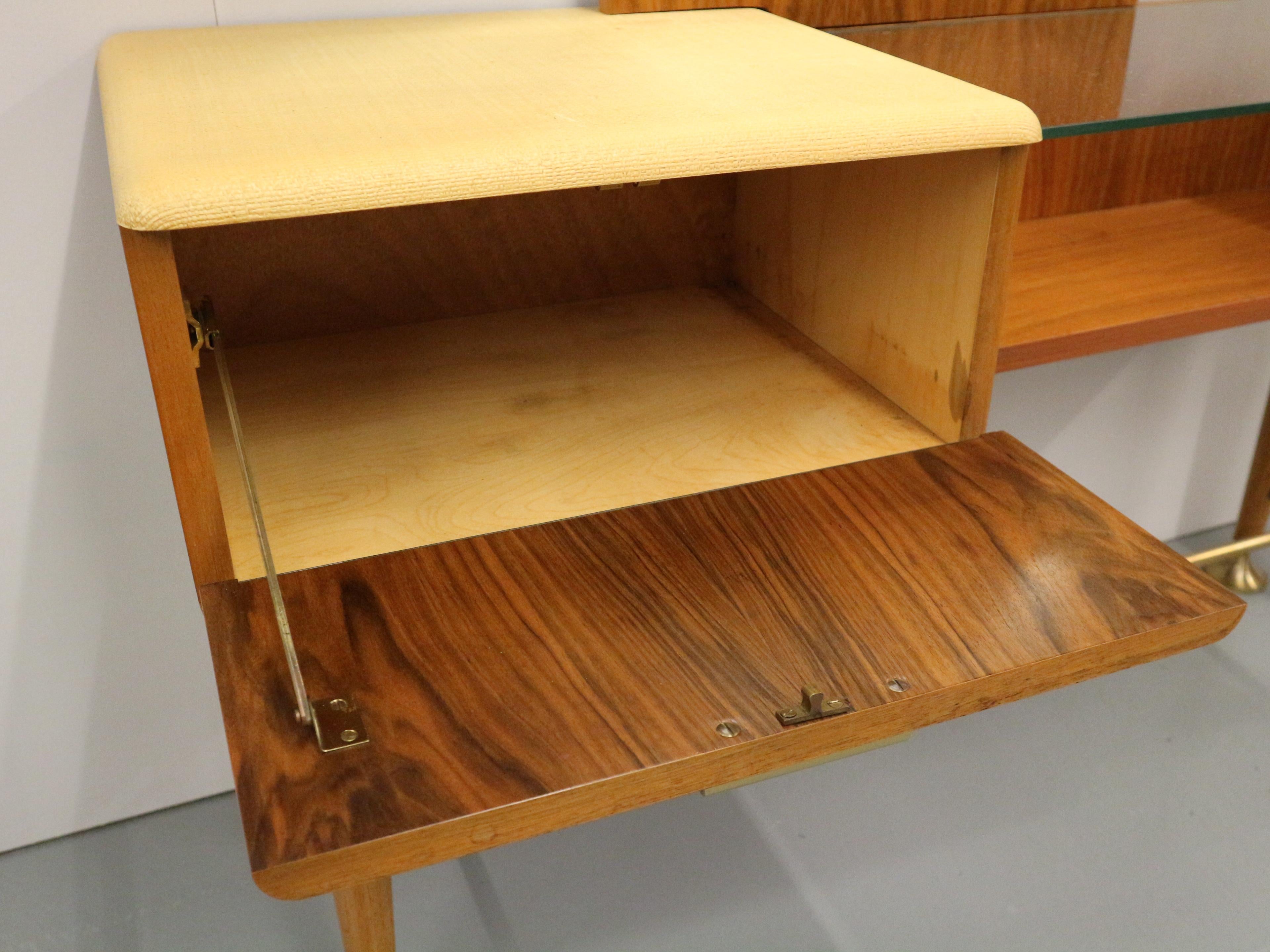 A A Patijn Walnut Veneer Vanity for Zijlstra Holland, 1950s For Sale at ...
