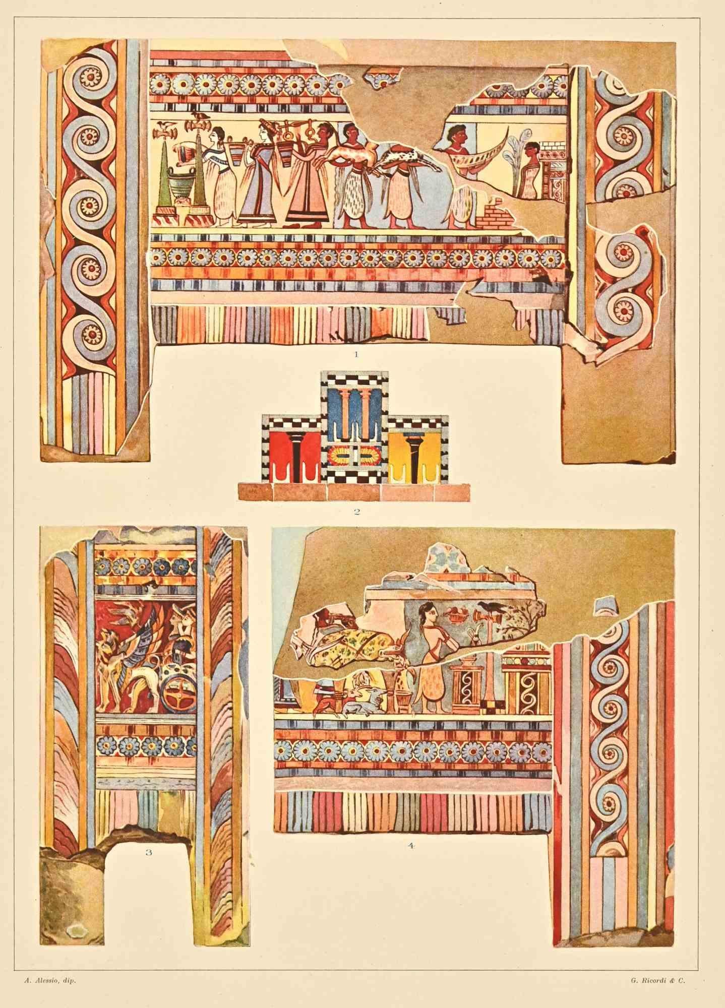 Christian Byzantine Decorative Style- Chromolithograph after A. Alessio ...