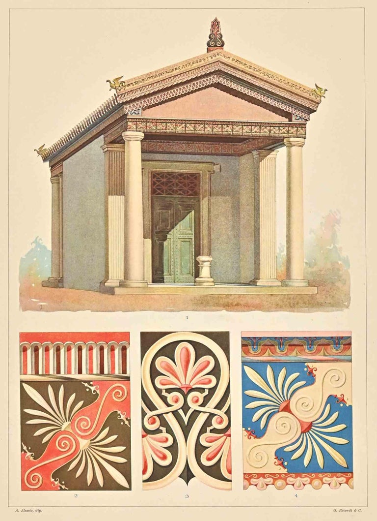 A. Alessio - Decorative Motifs- Etruscan - Chromolithograph by A ...