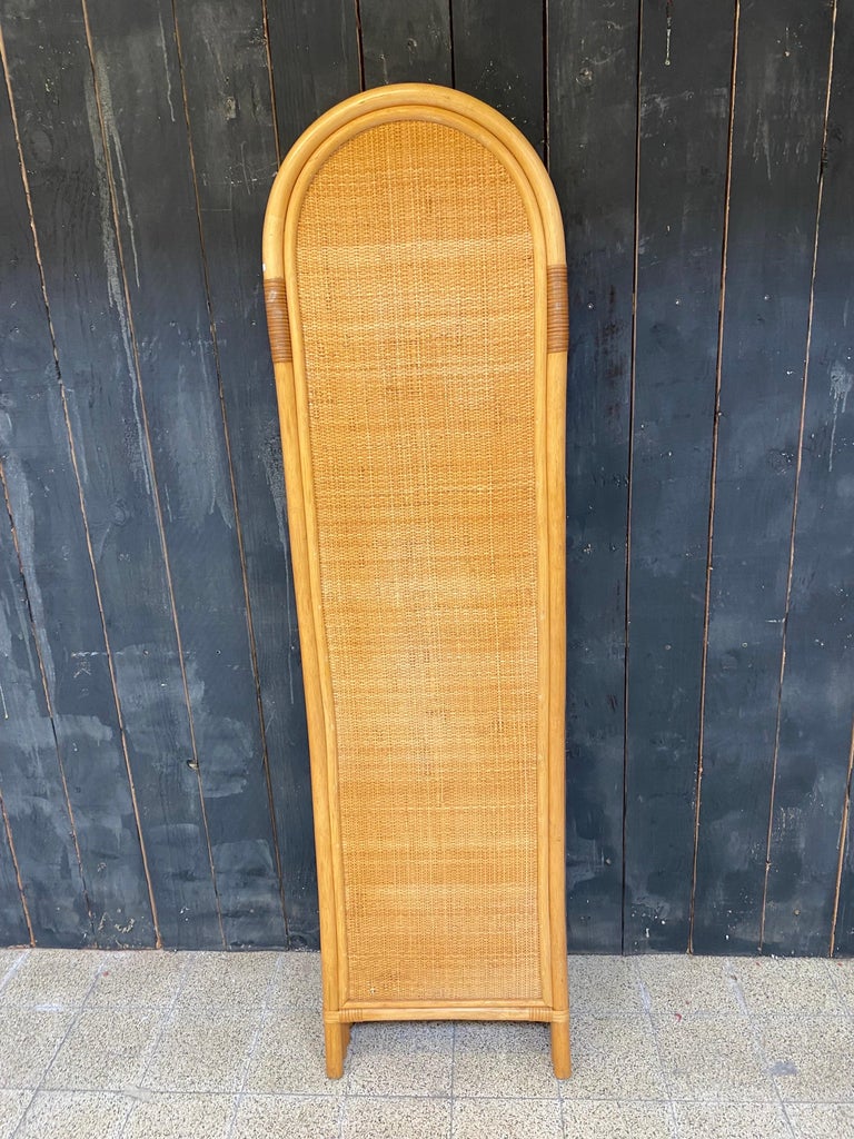 Bamboo and Rattan Screen circa 1970 For Sale at 1stDibs