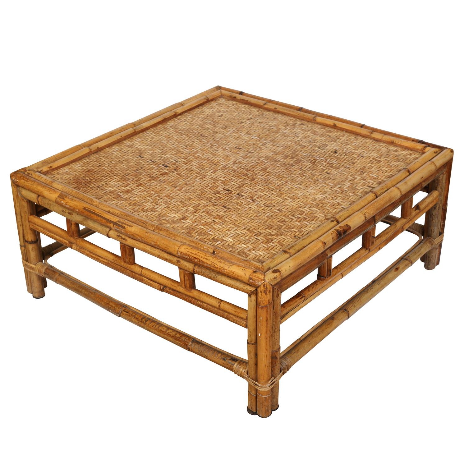 A Bamboo Cocktail Table For Sale at 1stDibs