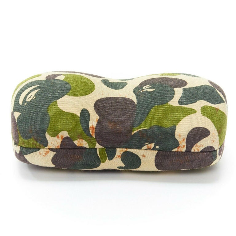 A BATHING APE BAPE black metal dotted shutter shades kanye sunglasses ...