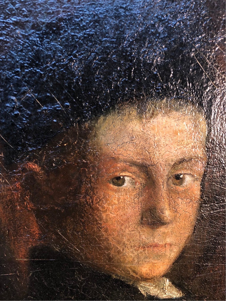 A Beautiful Antique Portrait Of.A Boy For Sale at 1stDibs