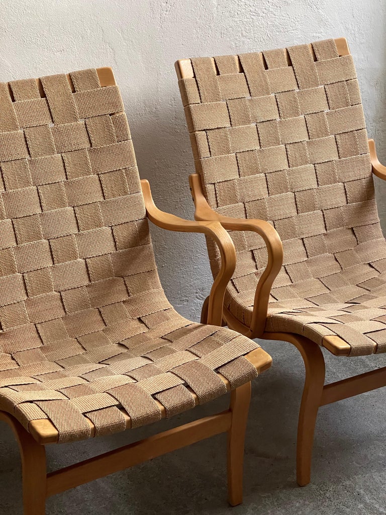 Original set of 1970's Bruno Mathsson Eva Chair evenly aged and great ...