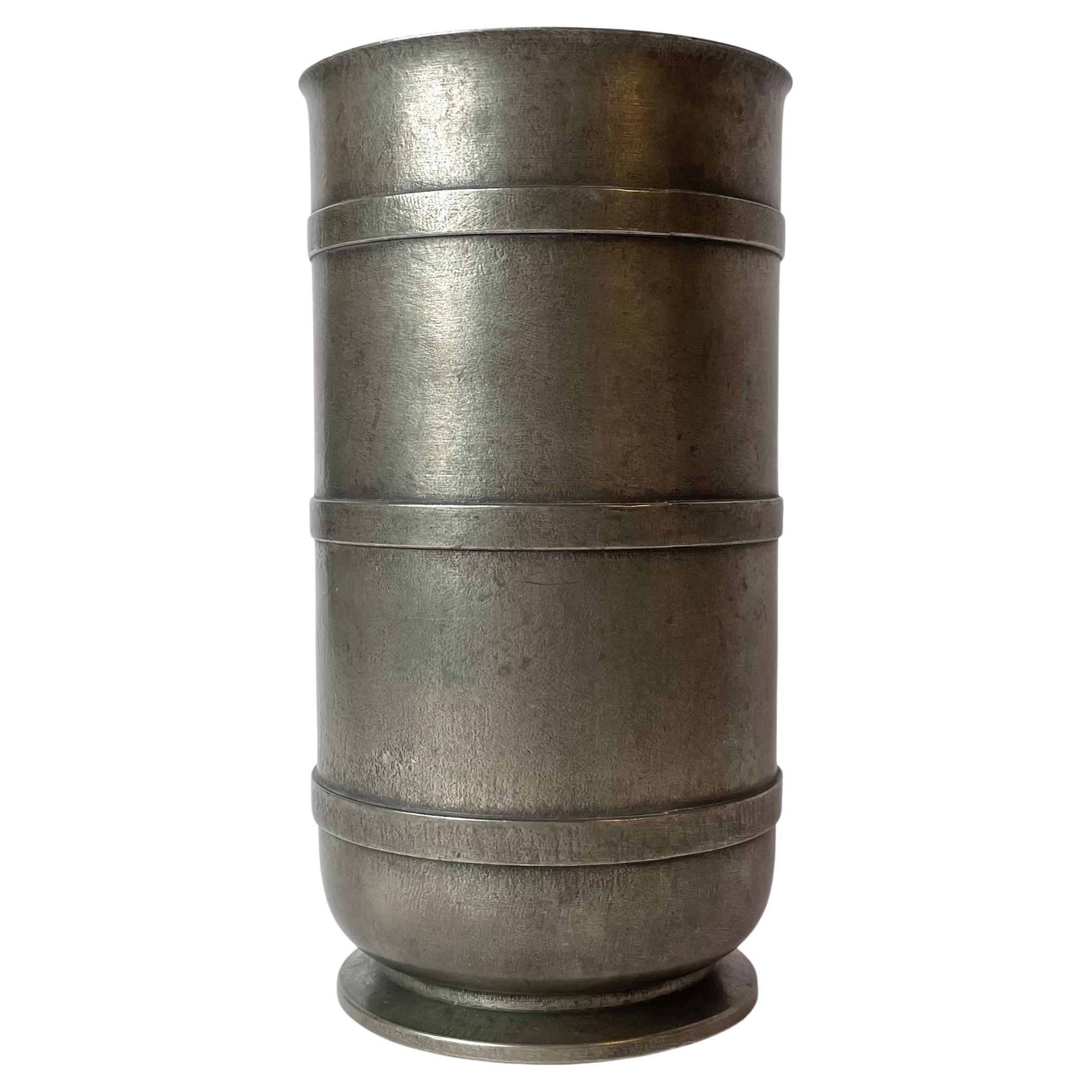 Beautiful Pewter Vase in Art Deco by Edvin Ollers in 1936 at 1stDibs