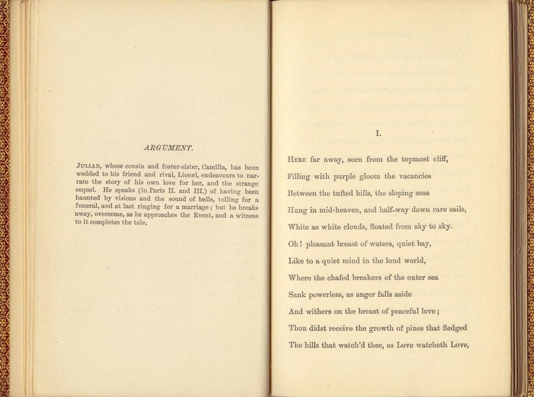 Beautifully Bound Book by Lord Alfred Tennyson: the Lover's Tale For ...