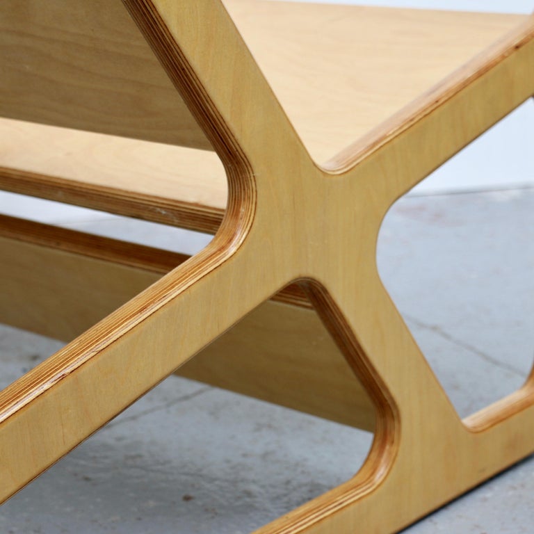 Bench in Varnished Birch. Scandinavia, 1960s For Sale at 1stDibs