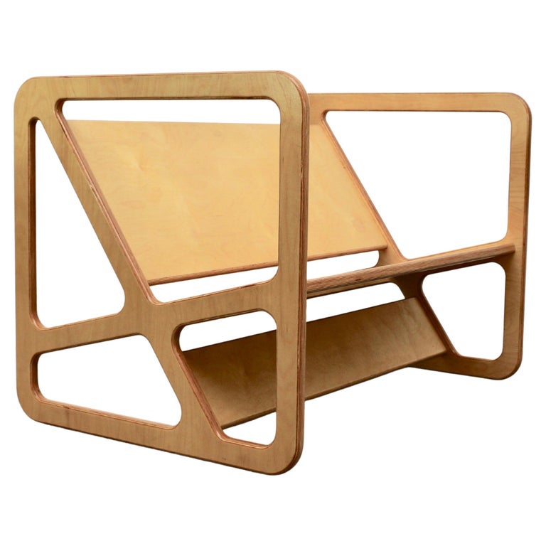 Bench in Varnished Birch. Scandinavia, 1960s For Sale at 1stDibs