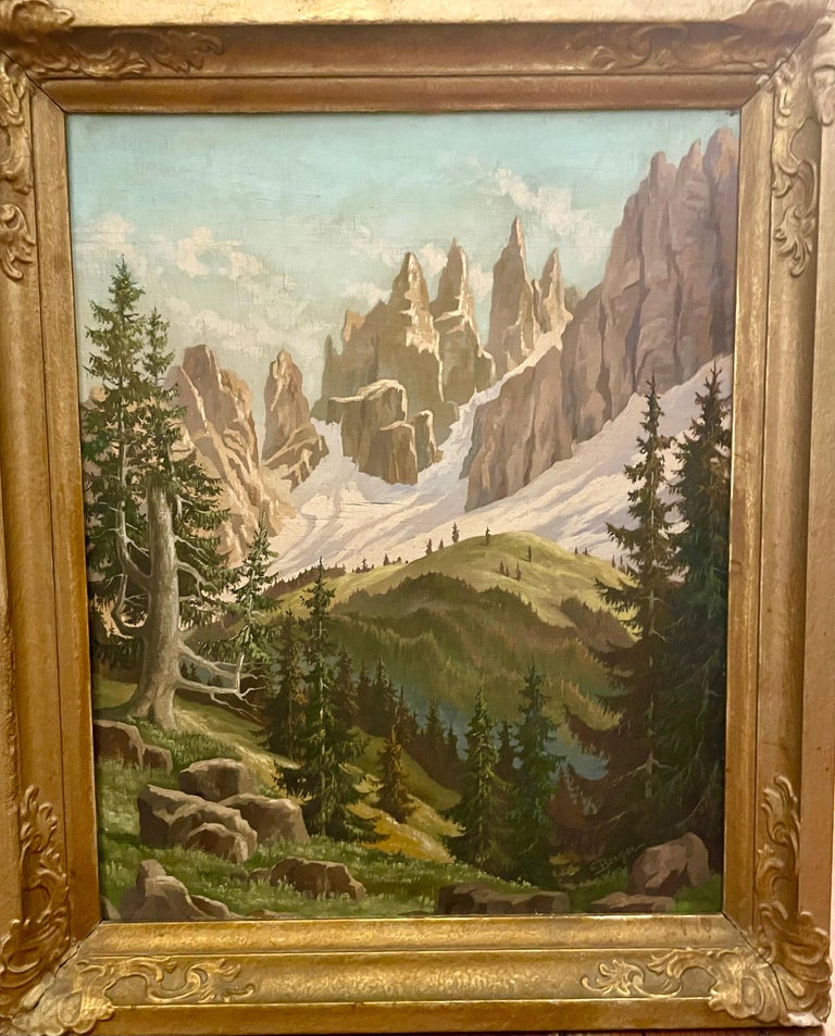 A. Berger - Alpine Winter, Bavaria For Sale at 1stDibs
