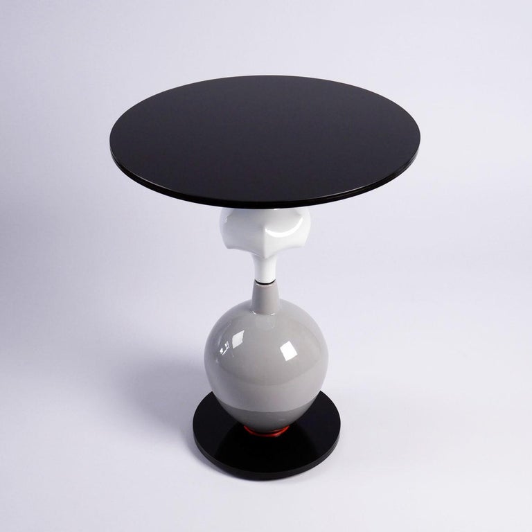 'A Better Future' Side Table, Vintage Ceramics and Glass, One off Piece ...