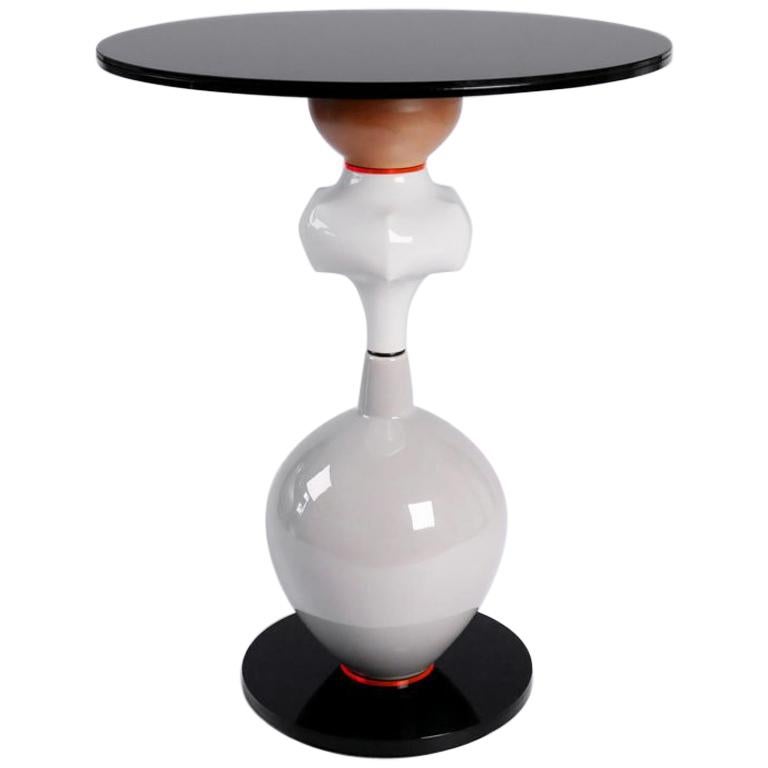 'A Better Future' Side Table, Vintage Ceramics and Glass, One off Piece ...