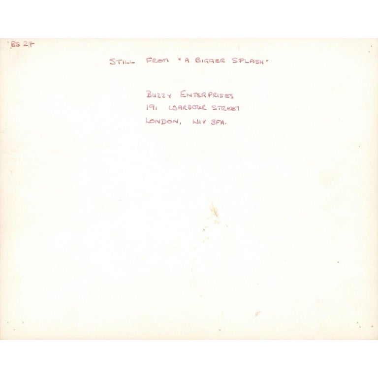 Bigger Splash 1973 Belgian Silver Gelatin Single-Weight Photo For Sale ...