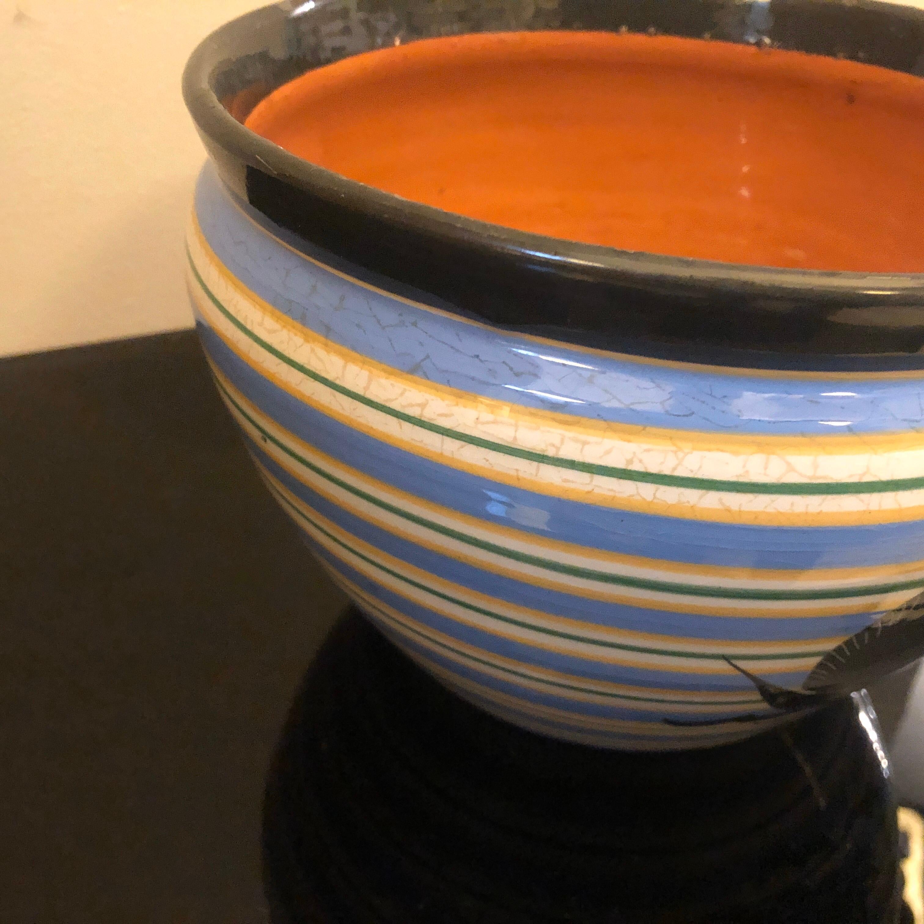 Bini e Carmignani Art Deco Ceramic Italian Vase, circa 1930 at 1stDibs