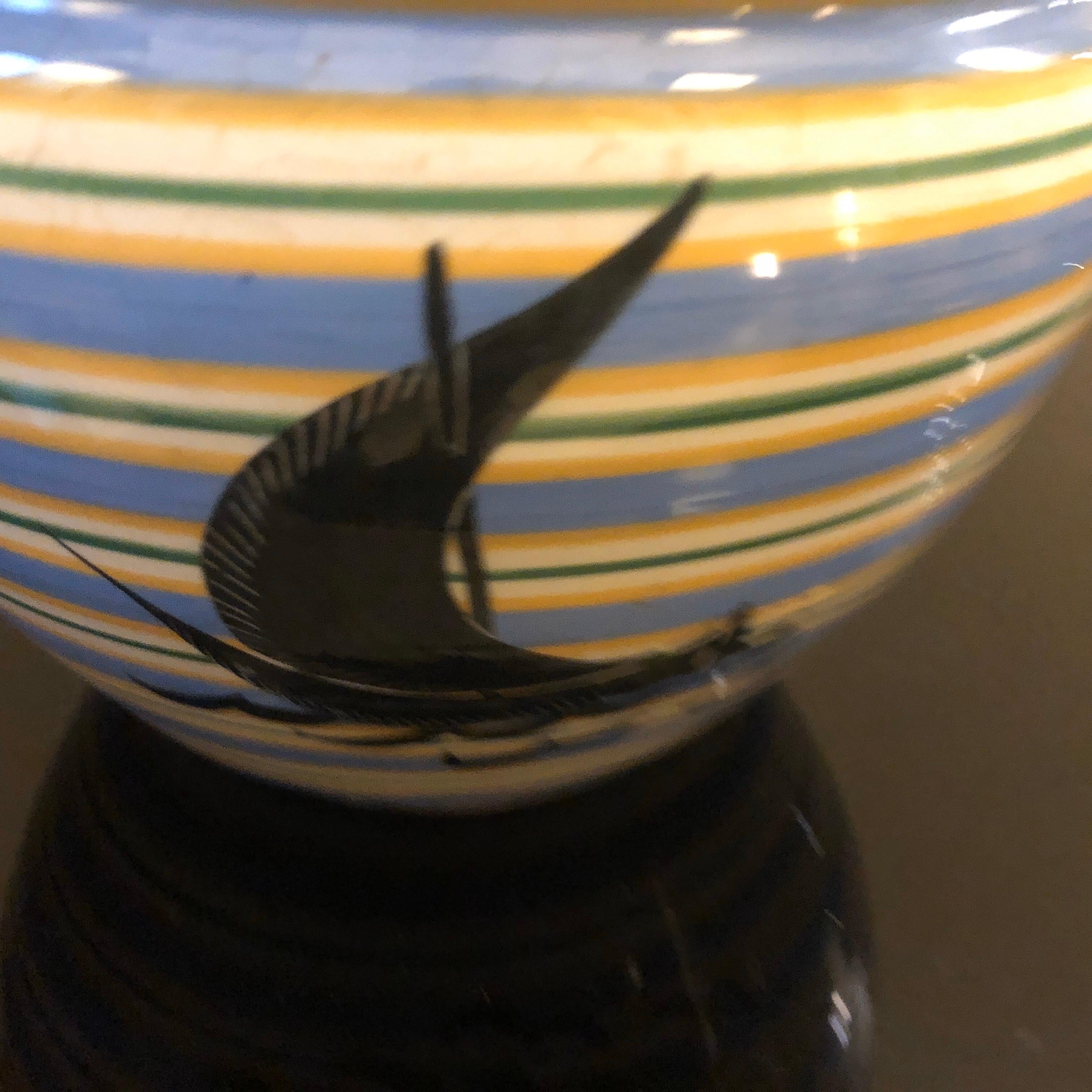 Bini e Carmignani Art Deco Ceramic Italian Vase, circa 1930 at 1stDibs